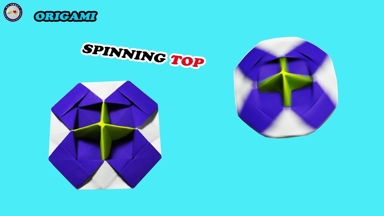 Origami Spinning Top - How To Make Origami Spinning Paper - DIY - YouTube