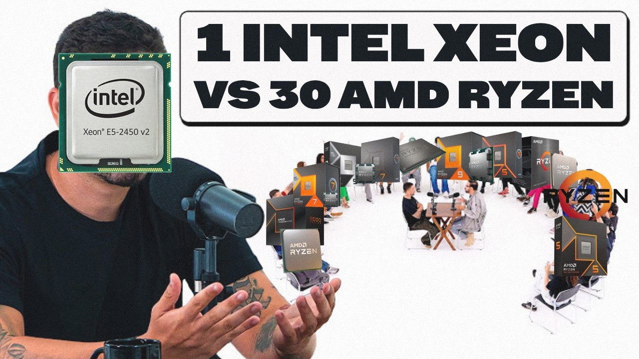 1 Xeon vs 30 AMD Ryzen (MESMO DESEMPENHO POR MUITO MENOS?) - YouTube
