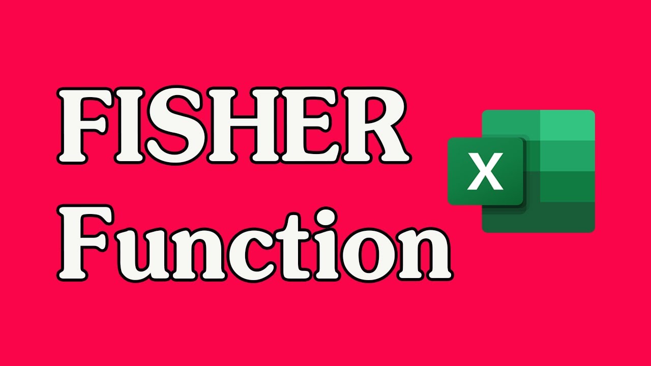 How to Use the FISHER Function in Excel - YouTube