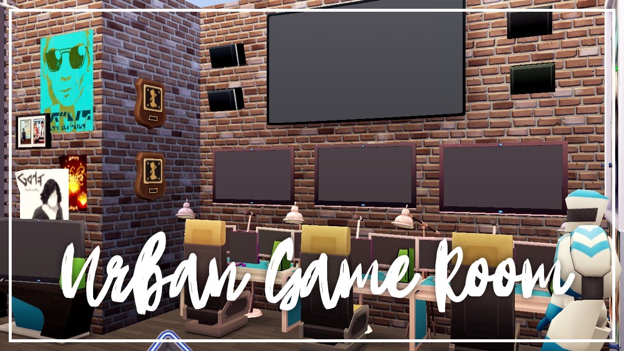 Urban Game Room - Room Build - The Sims 4 - YouTube