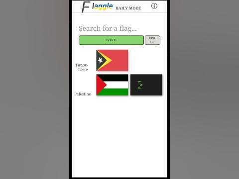 Solving Daily Mode In Flaggle Day 376 - YouTube