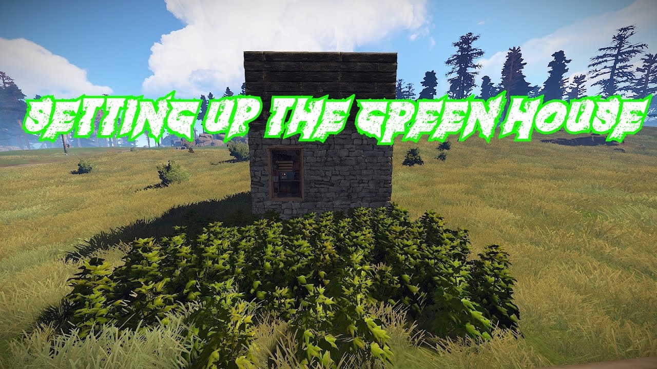 Setting up THE GREEN HOUSE! (Rust SOLO Survival) #45 - YouTube