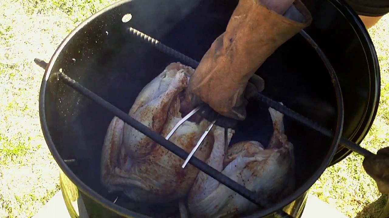 Smoked Turkey On The Pit Barrel Cooker - My Way - Part 2 - YouTube