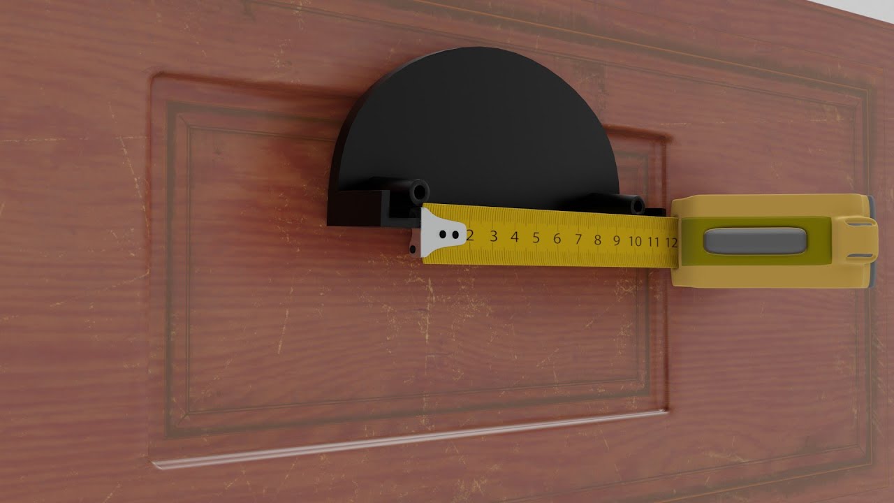 Install "Zoheleth" Cast Iron Half Moon Cabinet and Drawer Pull - YouTube