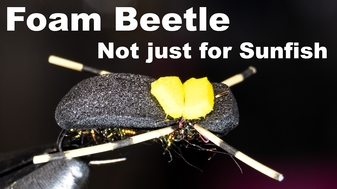 Foam Beetle Fly - Best Panfish Fly? - McFly Angler Fly Tying Tutorial - YouTube