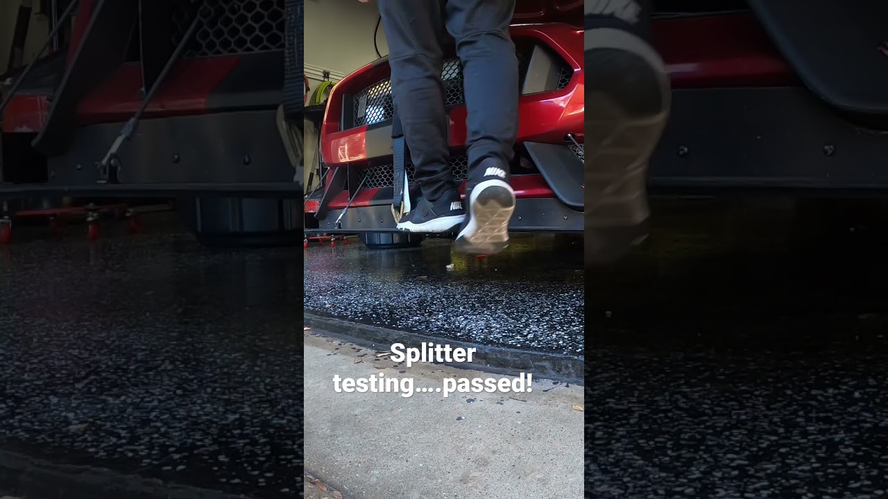 DIY Race Splitter Load Test--Passed - YouTube