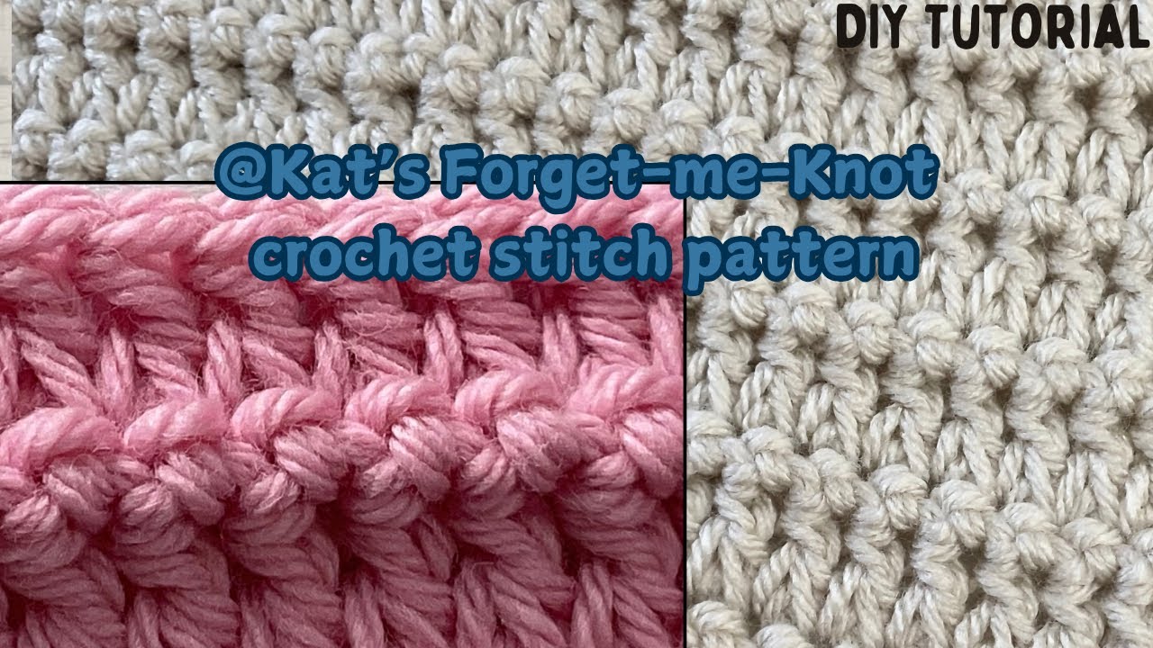 Crochet Forget-me-knot pattern, two row repeat, easy for beginners ...