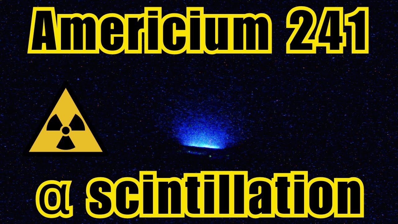 Americium 241 - alpha particle and scintillator screen ☢️ - YouTube