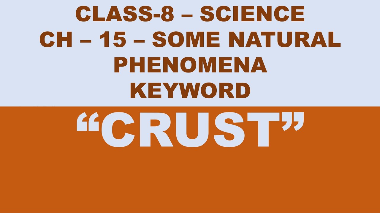 Definition of Crust for class 8 science. - YouTube