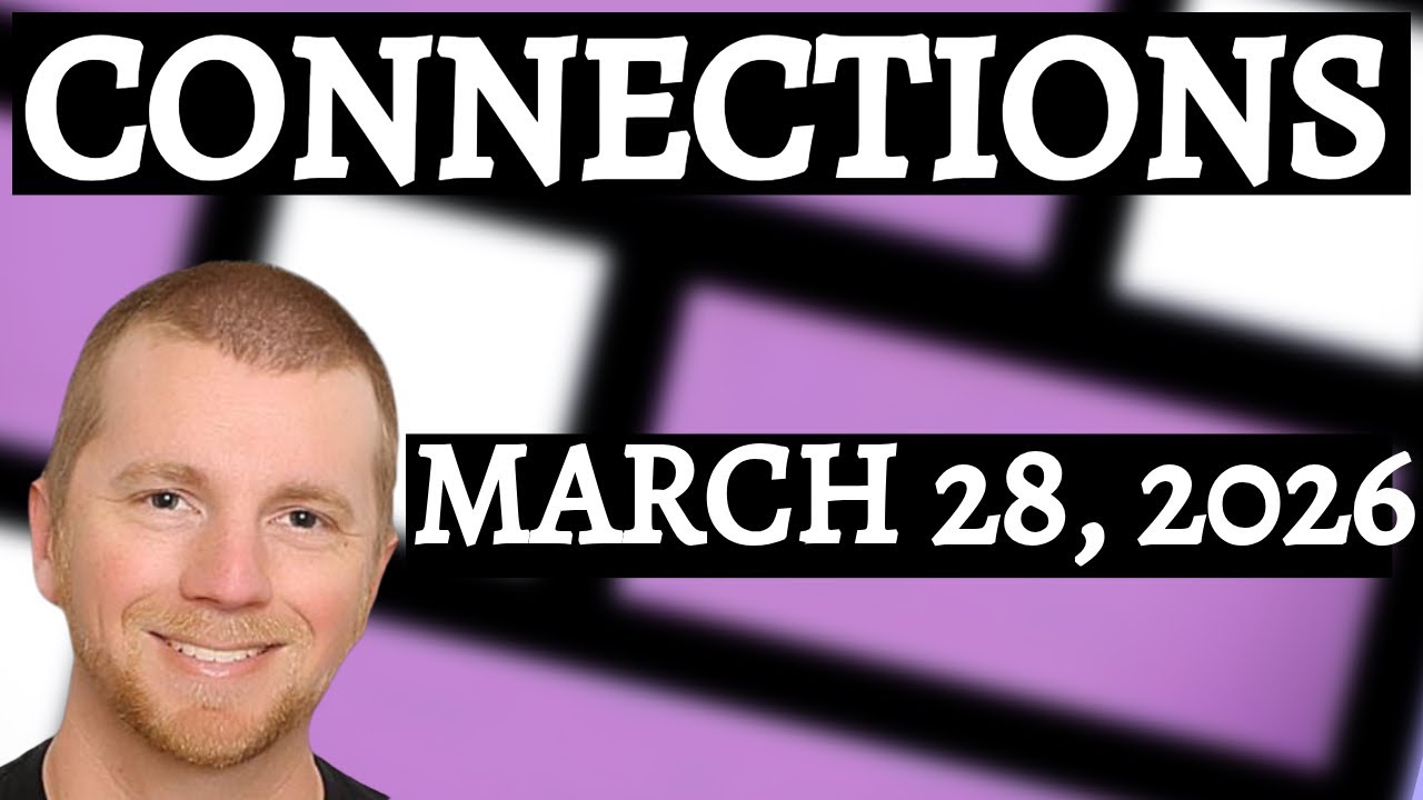 A nasty puzzle today! | Connections #1021 (Mar 28 2026) - YouTube
