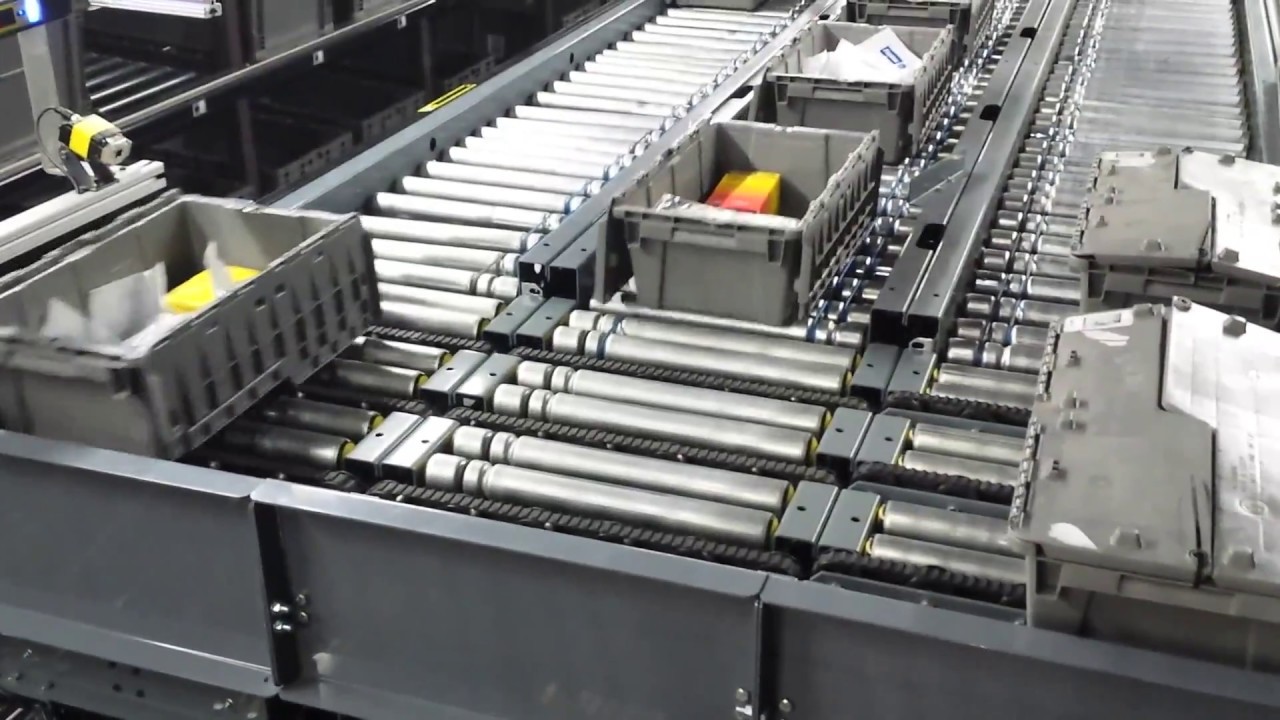 Facility Functions, Inc 24VDC MDR Cog Belt Sorter Transfer - YouTube