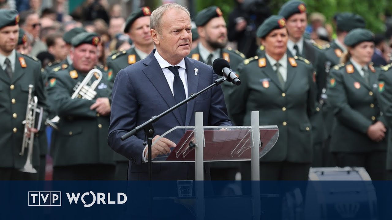 Donald Tusk attends Victory Day celebrations | TVP World News - YouTube