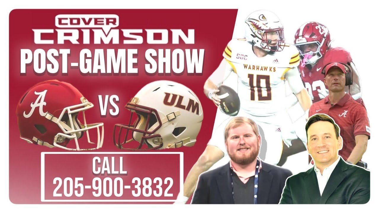 POST GAME SHOW: Alabama Crimson Tide vs ULM | Call in Show - YouTube