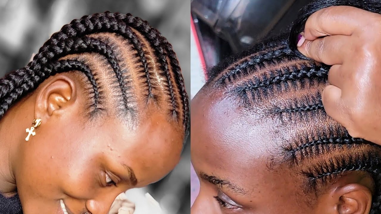 How To Feed_in Stich Cornrows for Beginners ( slow video) - YouTube