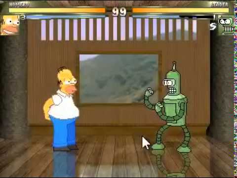 Homer vs bender - YouTube