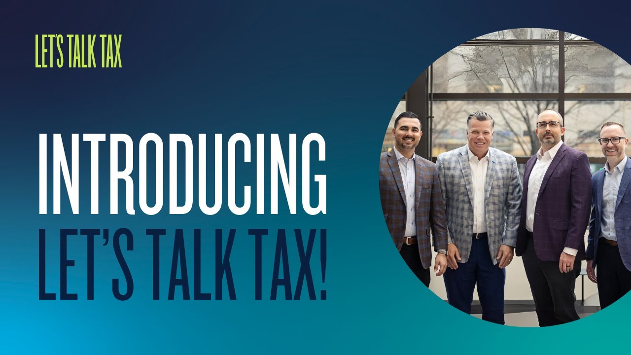 Introducing Let's Talk Tax! - YouTube