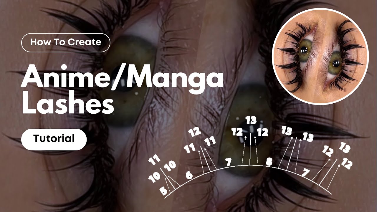HOW TO CREATE ANIME / MANGA LASHES | LASH EXTENSION TUTORIAL - YouTube
