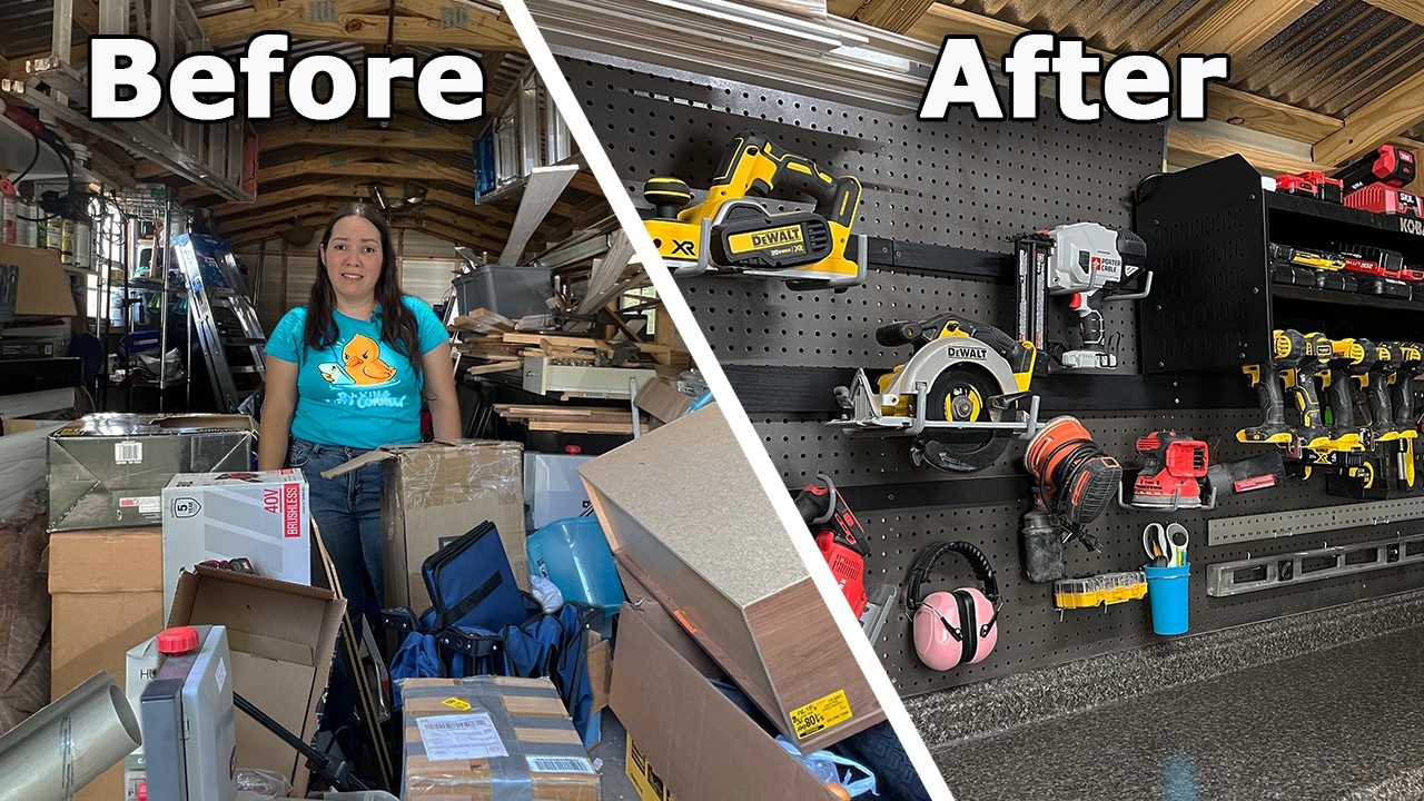 Building my TINY Workshop!! // Shed Workshop Ideas / Small Workshop ...