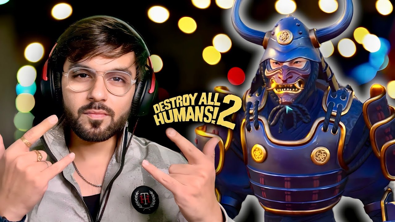 BLACK NINJA ATTACKS🥷|| DAY 12 ||DESTROY ALL HUMANS 2|| #aliens ...