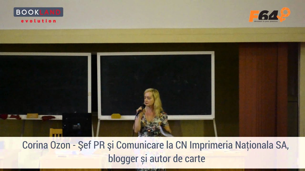 Corina Ozon la Conferintele practice pentru tineri BookLand Evolution ...