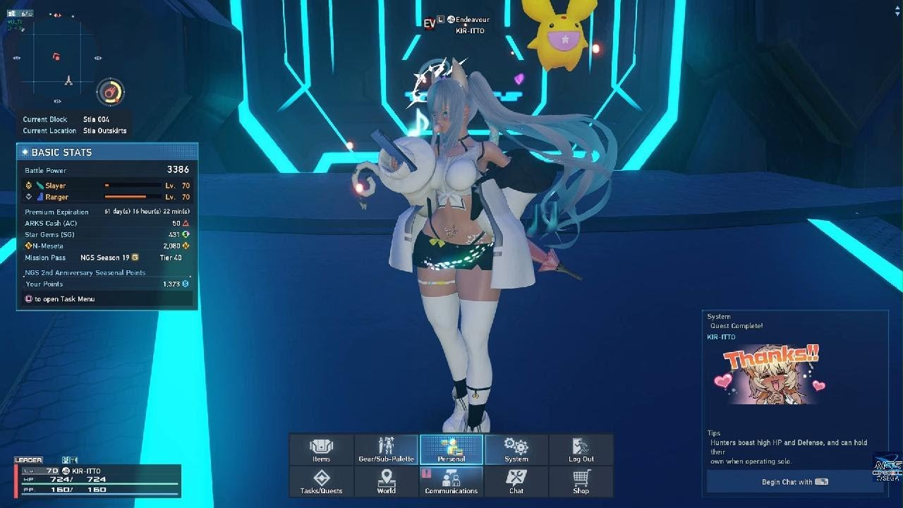 Phantasy Star Online 2 New Genesis - Arks records with hybrid build SL ...