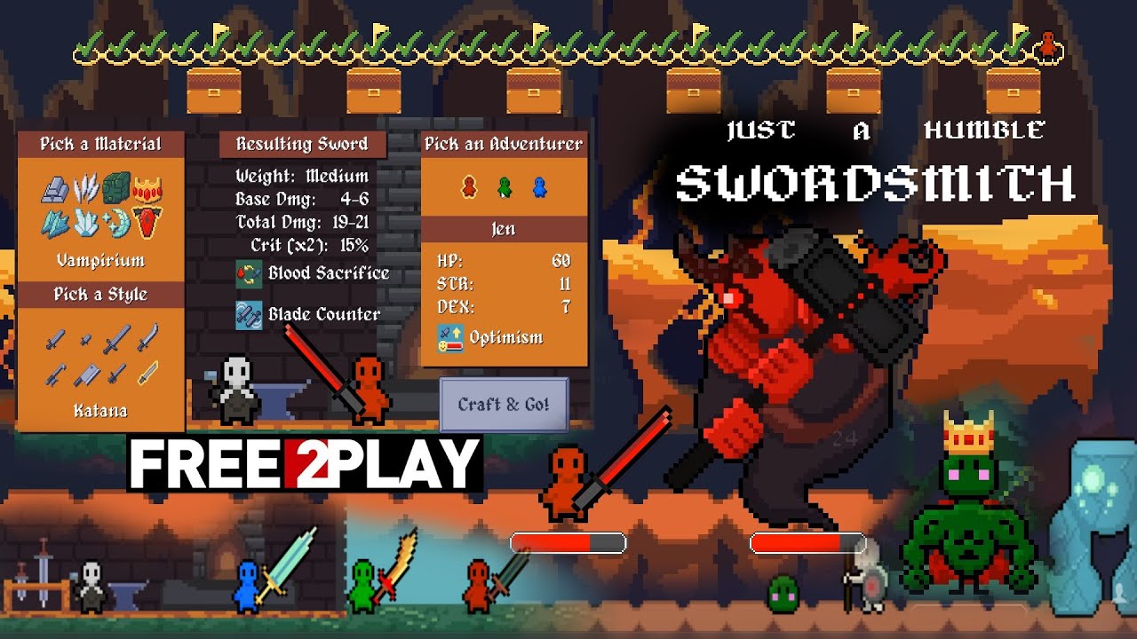 Just A Humble Swordsmith ★ Gameplay & Walkthrough ★ PC Steam [ Free to ...