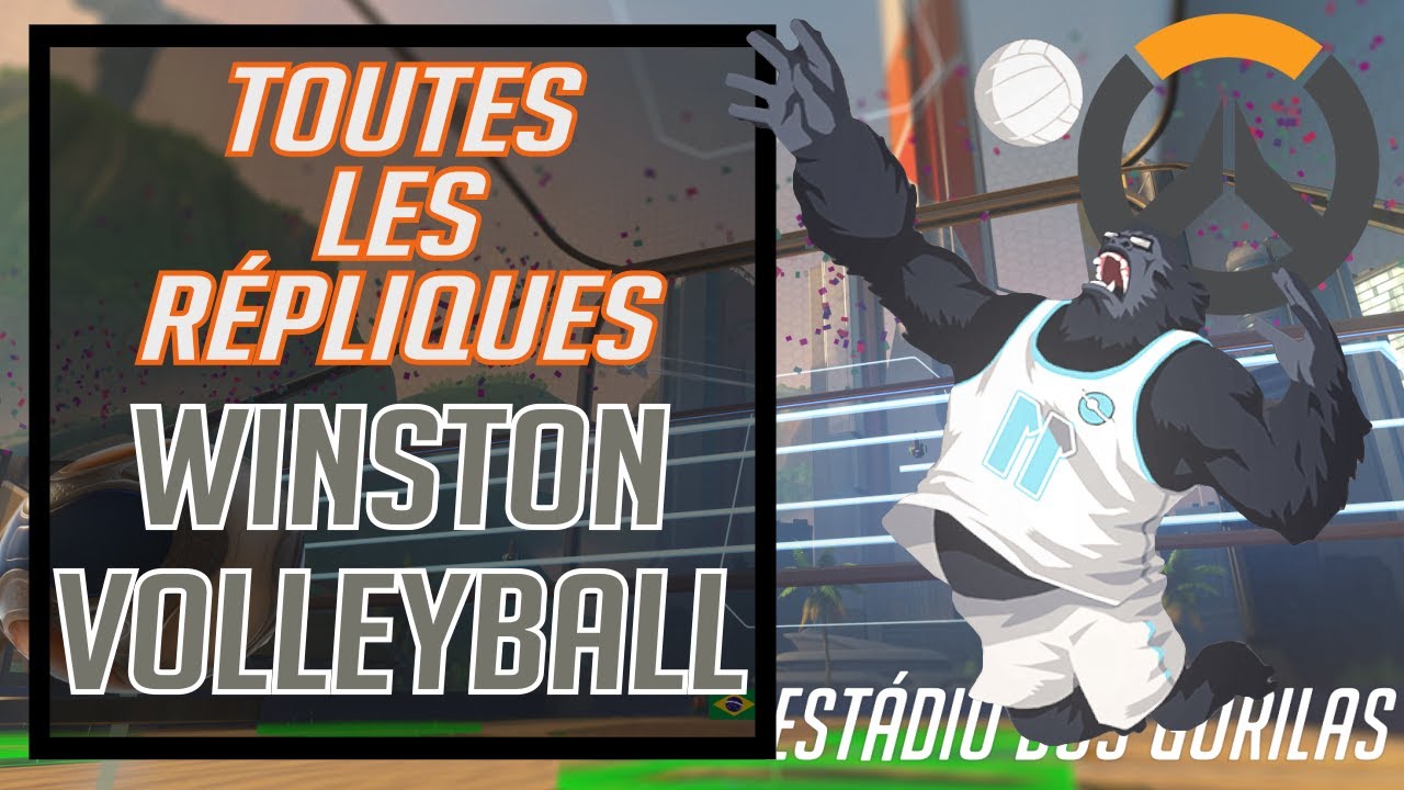[OW2] TOUTES LES RÉPLIQUES DE WINSTON VOLLEYBALL - YouTube