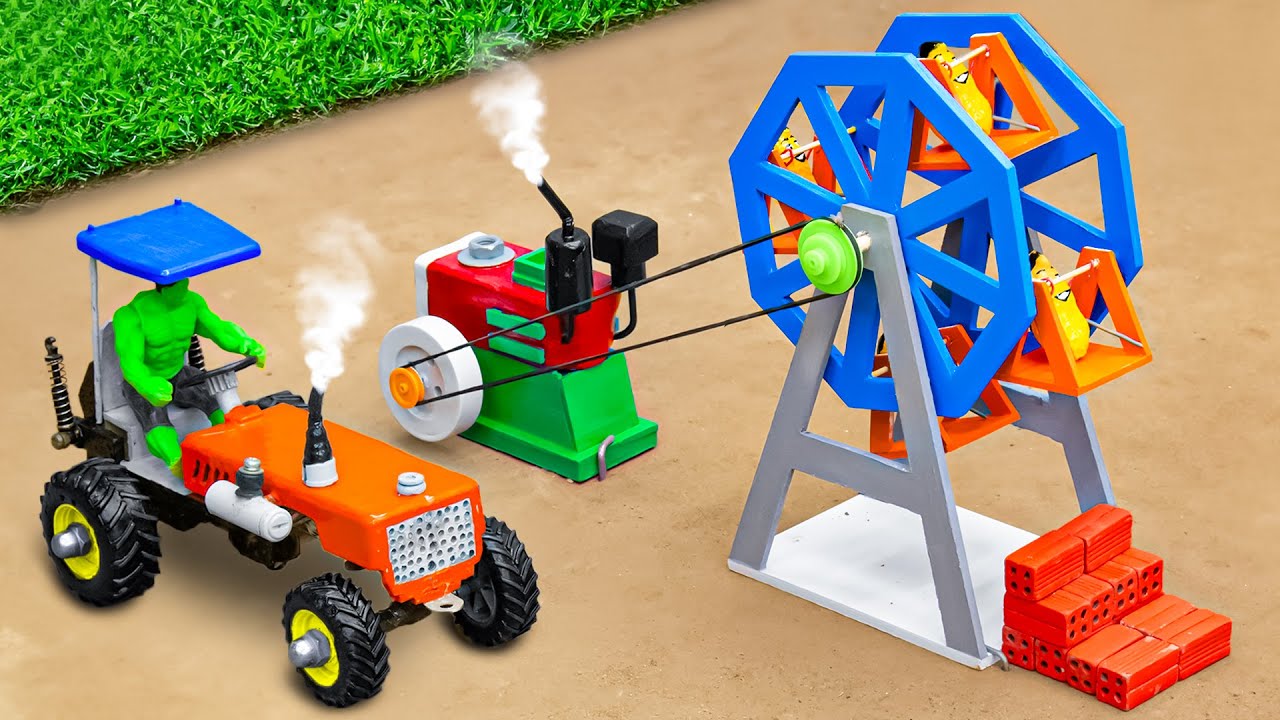 Diy tractor making amazing mini ferris wheel science project ...