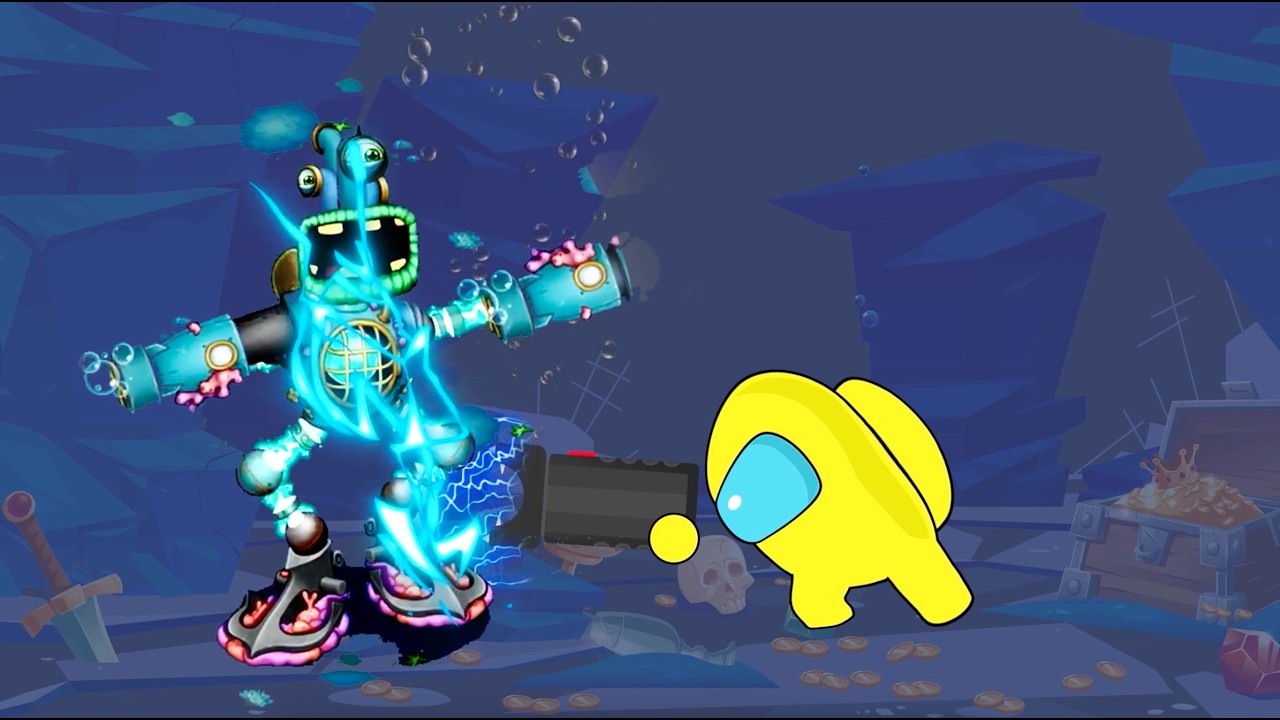 ANGRY WUBBOX Takes on Crewmate in EPIC Among us Battle - YouTube