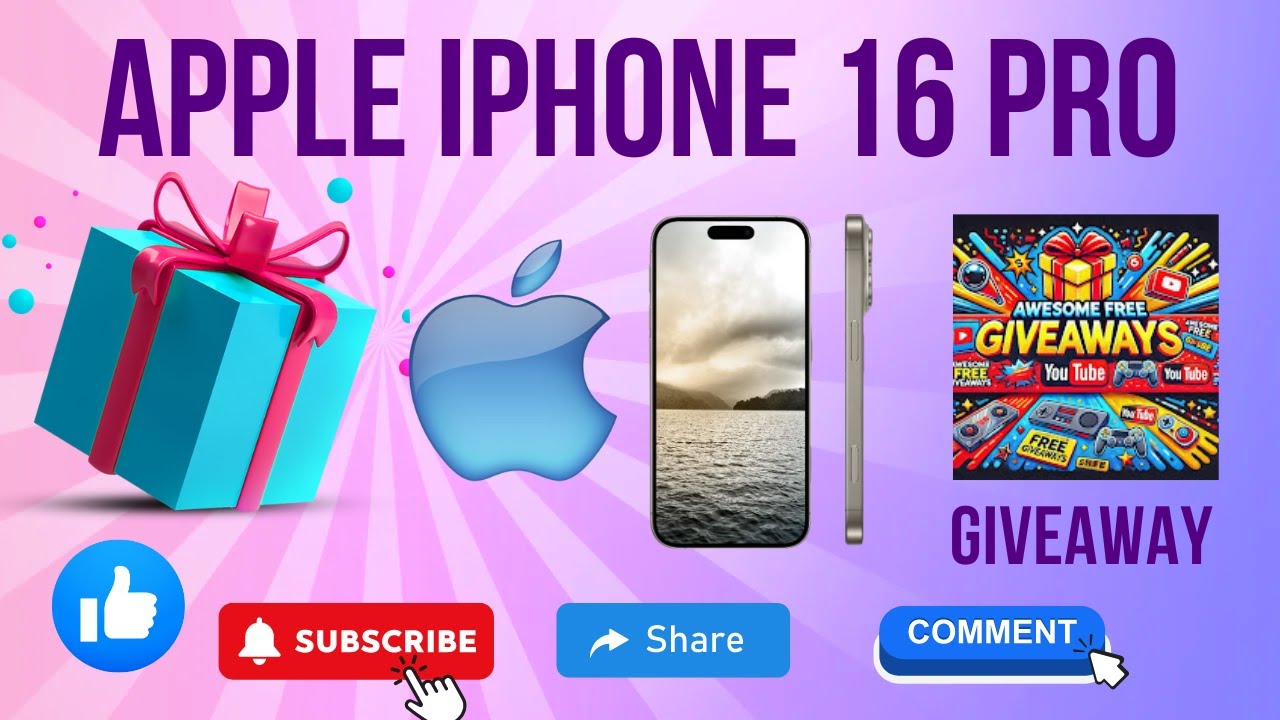 🎁 Enter Now For A Chance To Win An Iphone 16 Pro For Free! 📱🎉 - YouTube