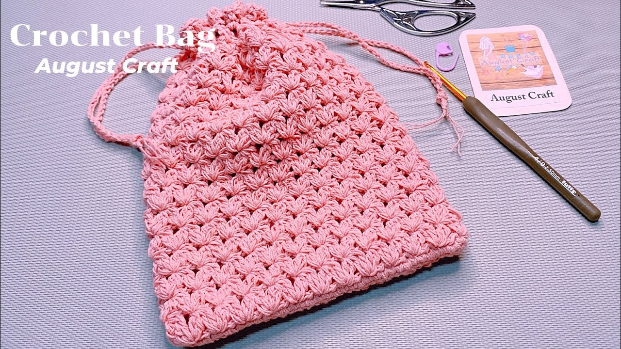 💜🧶 How to Crochet Pouch bag Very Cute / Crochet purse bag tutorial ...