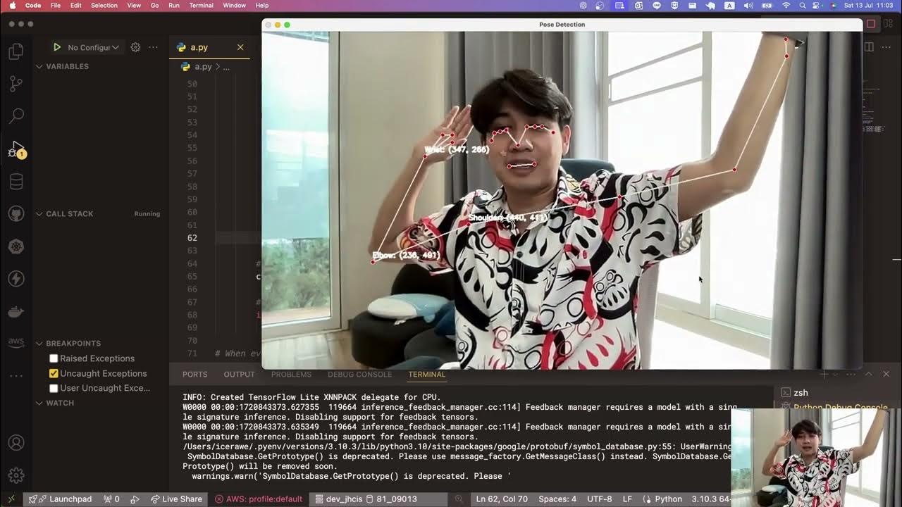 การตรวจจับร่างกาย (Pose Detection) ด้วยภาษา Python Ep2 - YouTube