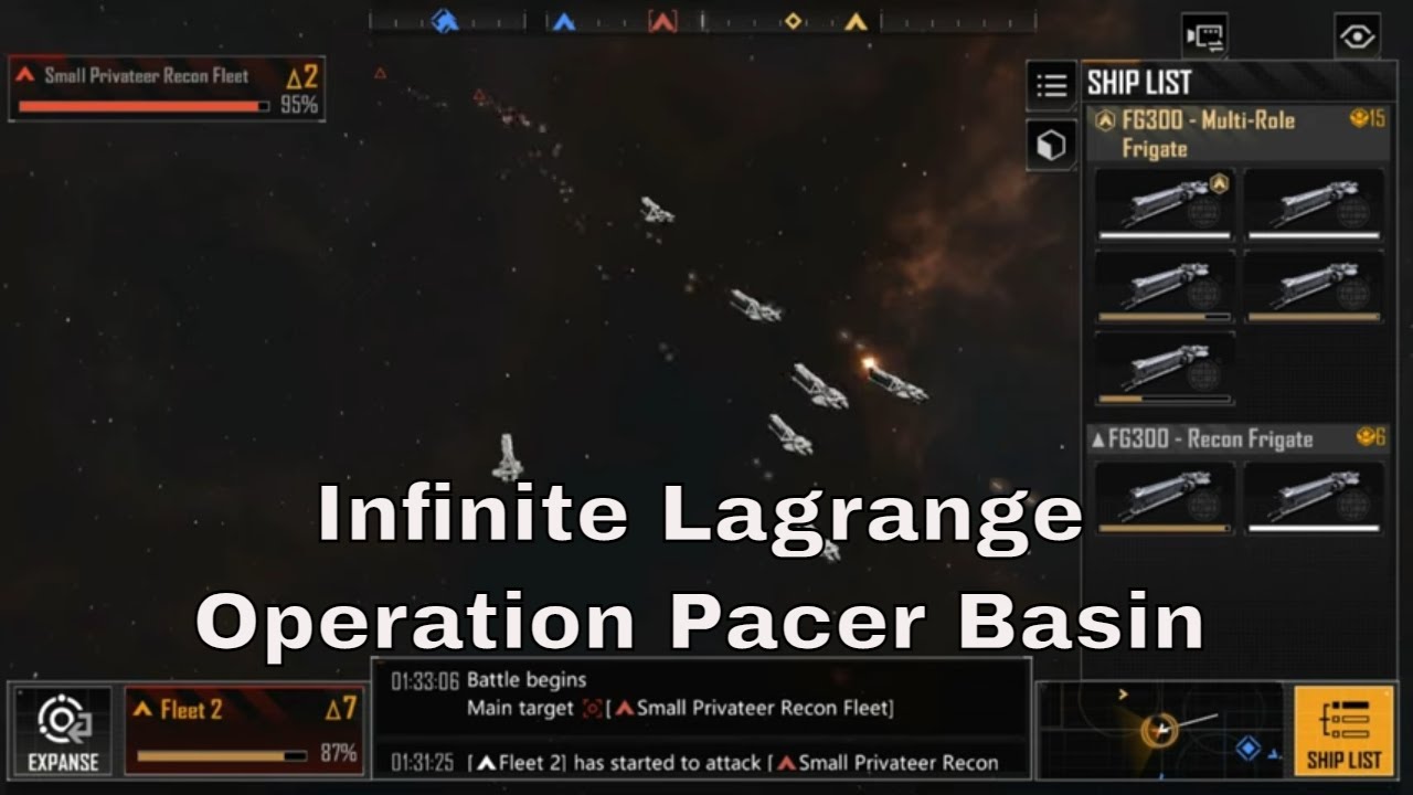 Infinite Lagrange - Operation Pacer Basin (Battle) - YouTube