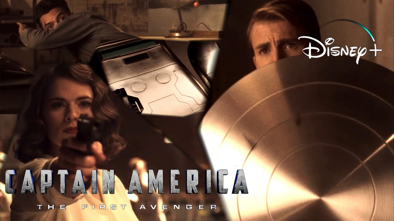 Captain America: TFA | Steve And Howard - Vibranium Shield Scene ...