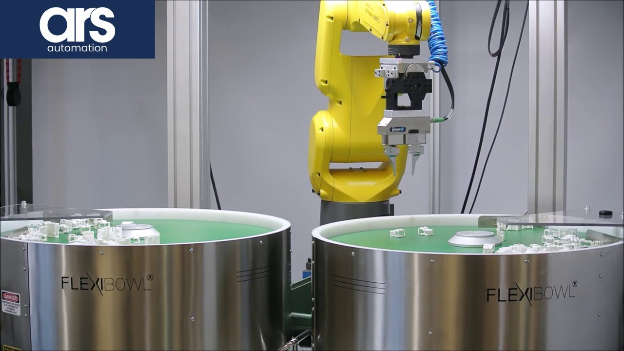 Double FlexiBowl® + Fanuc Robot Assembly System - Plastic Electric ...