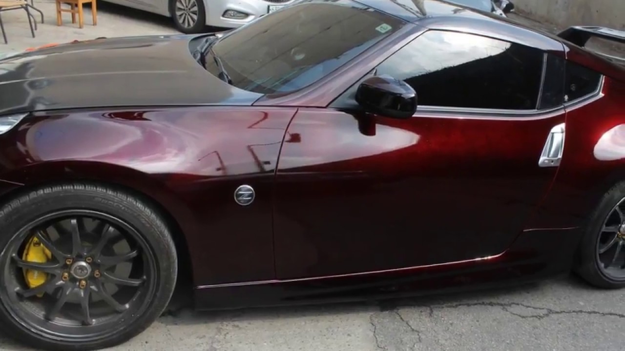370z HALREM Design LAB CUSTOMPAINT CANDY PAINT RED CANDY BLUDREDWINE ...