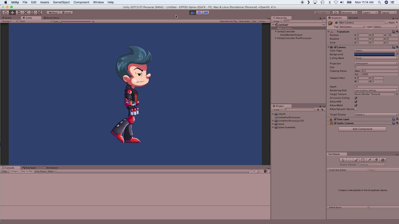 EPP2D + Spine2D + 2DxFx Demonstration - YouTube