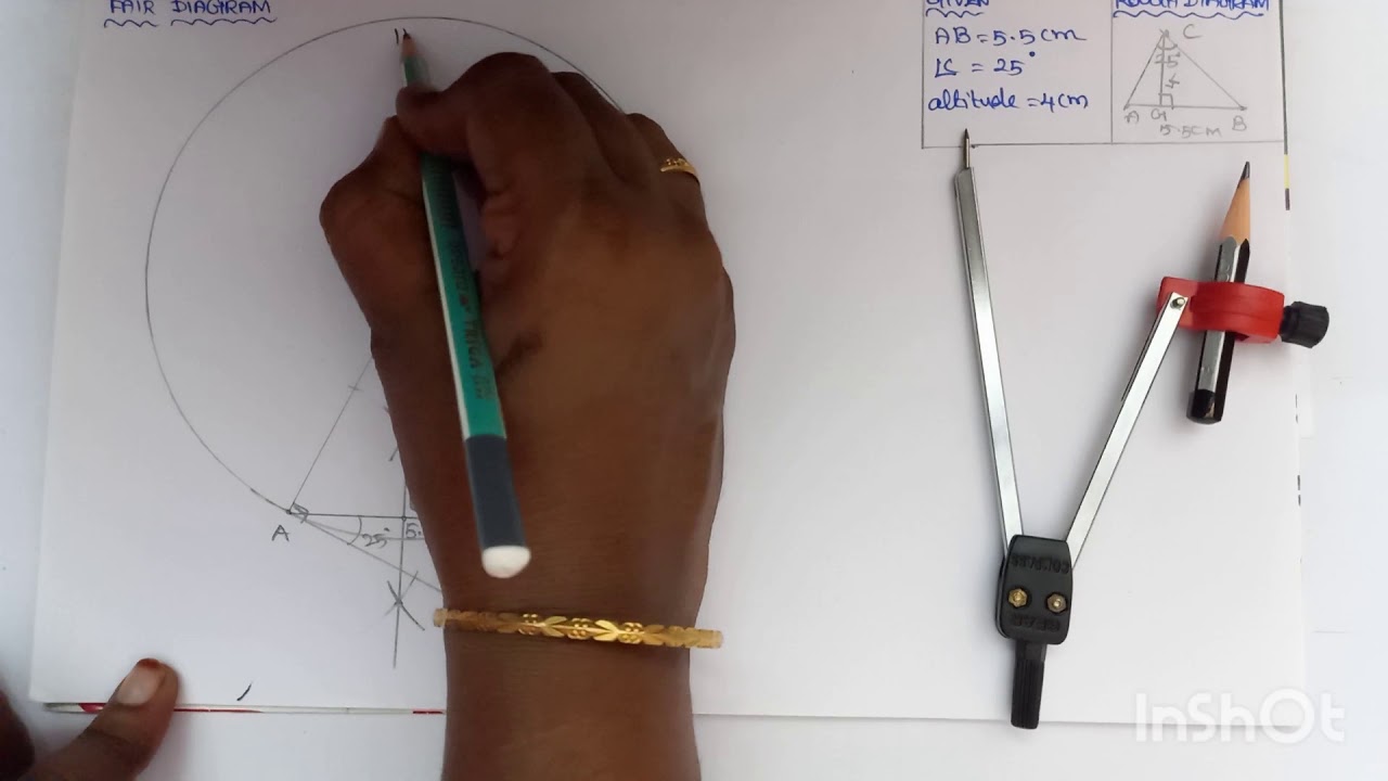 10th maths l Construction of Triangle l Exercise:4.2(14) - YouTube