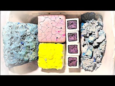 Damp confetti paste bombs • CS topped & pasted block • large crunchy ...