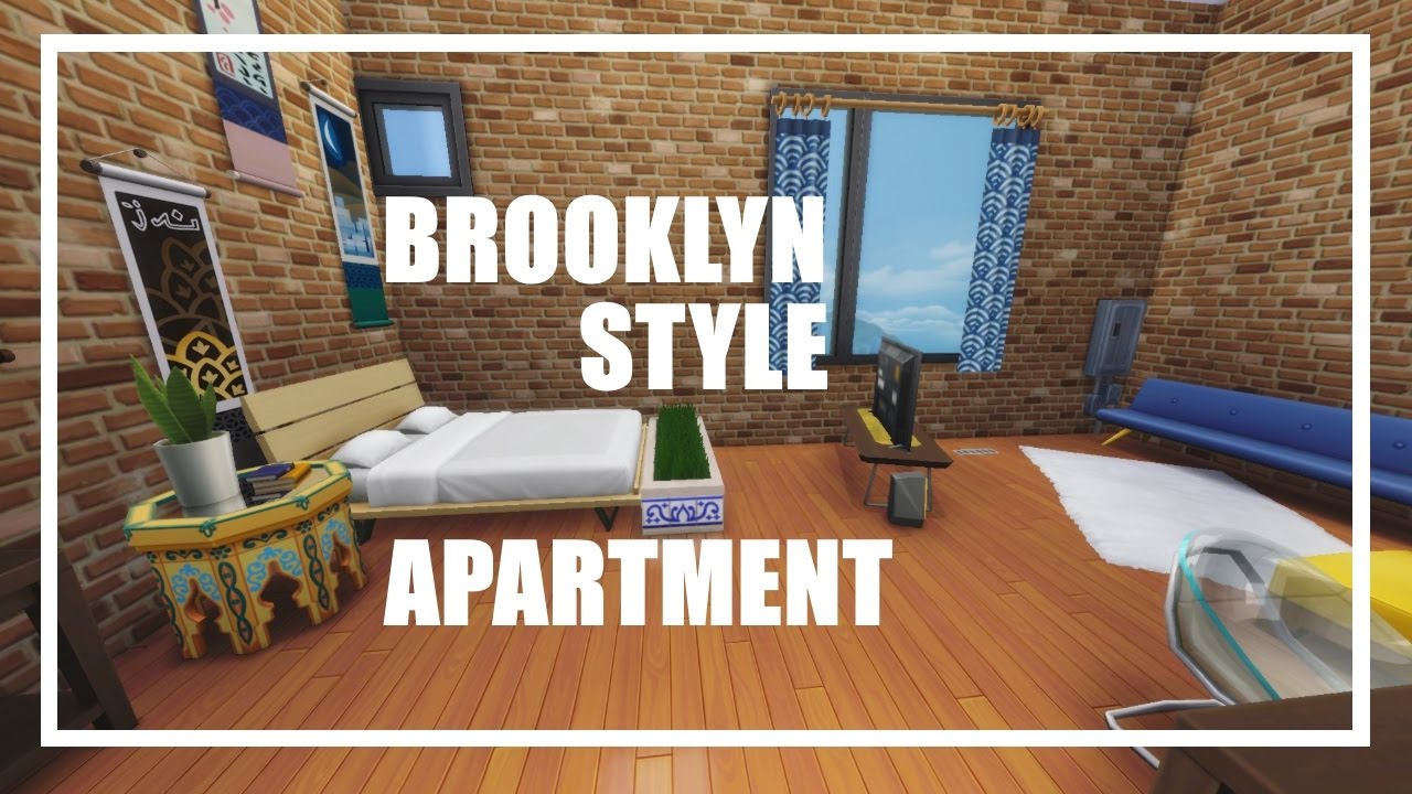 The Sims 4 Brooklyn Style Apartment Speed Build [sparkofsims] - YouTube