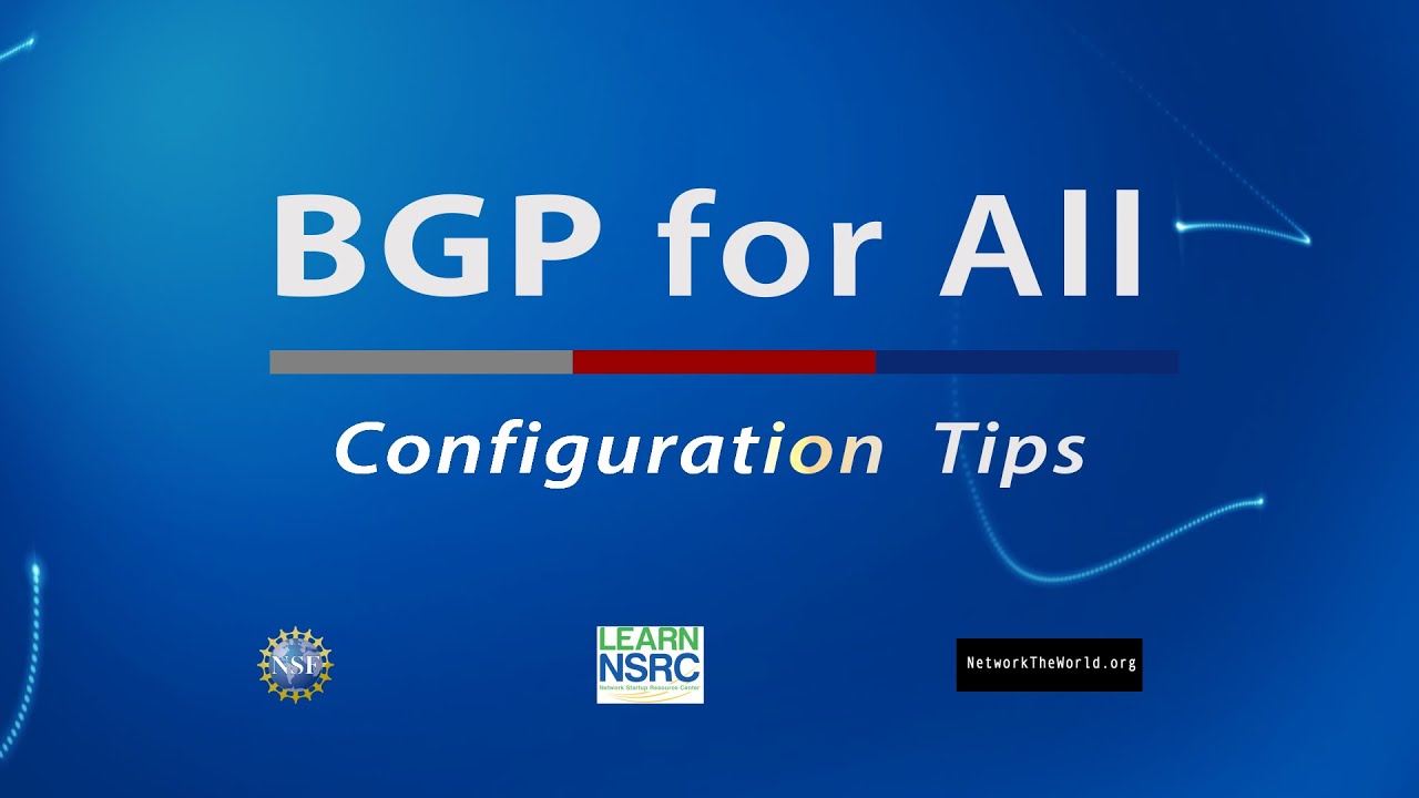 BGP Configuration Tips - YouTube