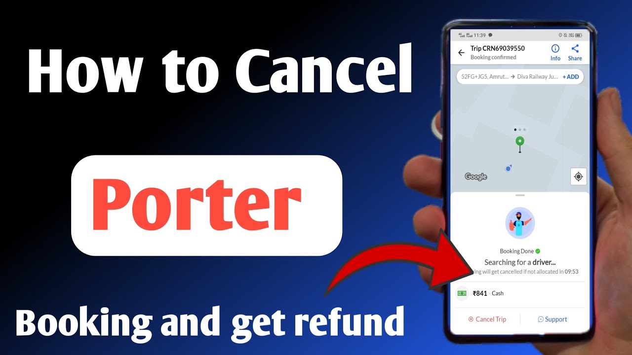 how to cancel porter booking - YouTube