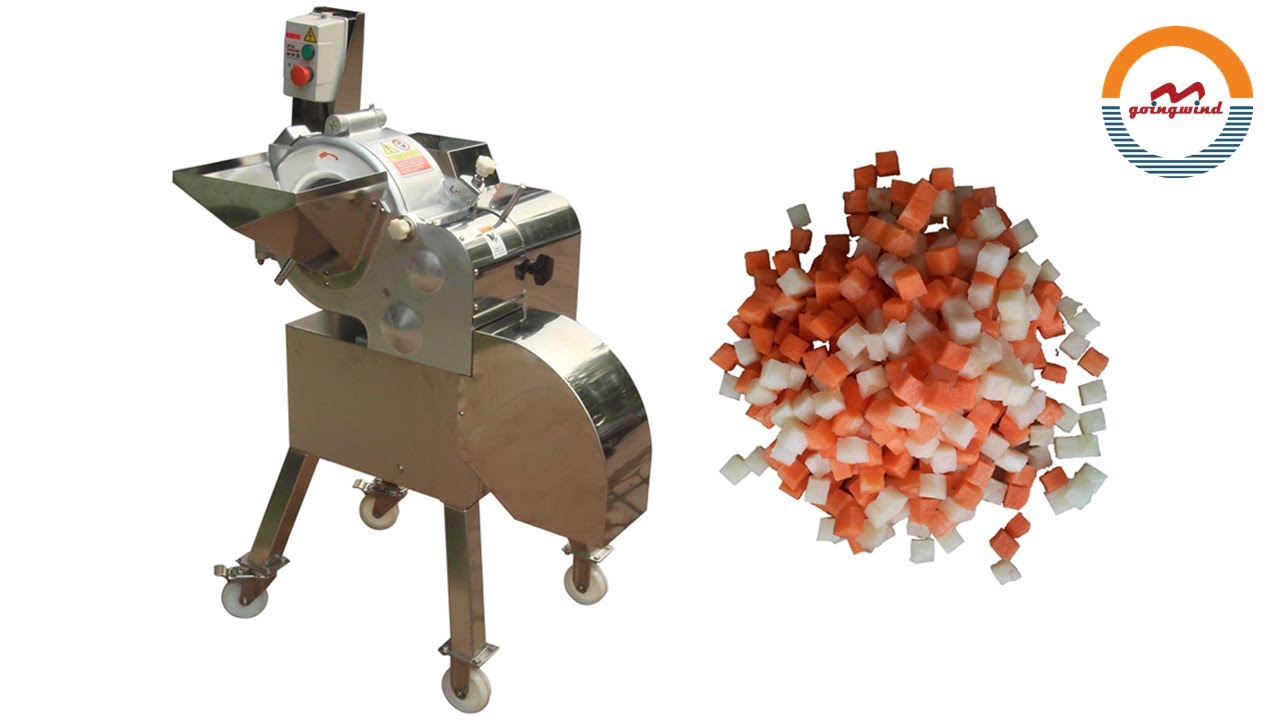 Automatic fruit vegetable dicing cubing cube cutting machine tomato ...