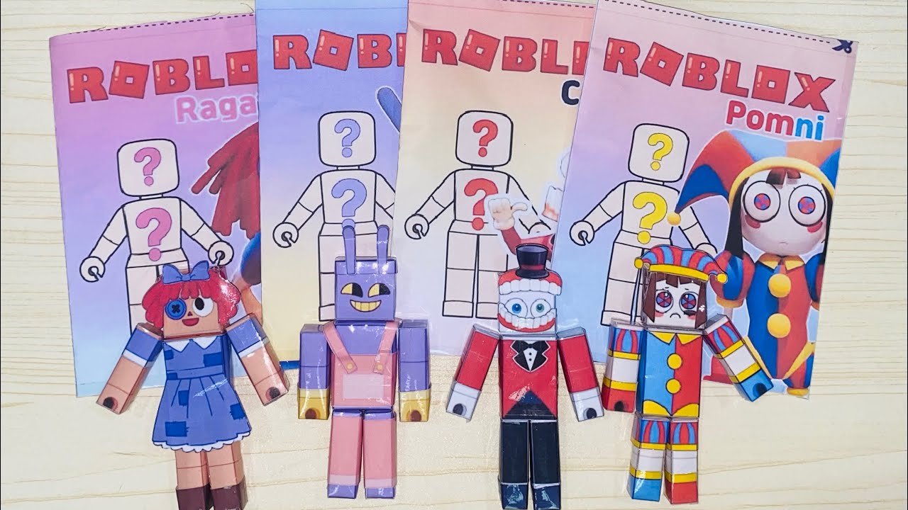 [🎪Paper Diy🎪] Digital Circus + Roblox 3D outfit blind bag # ...