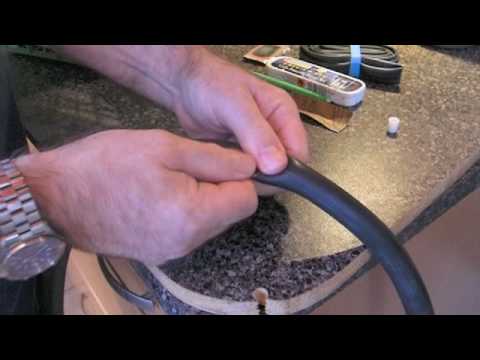 How to patch a bicycle inner tube - YouTube