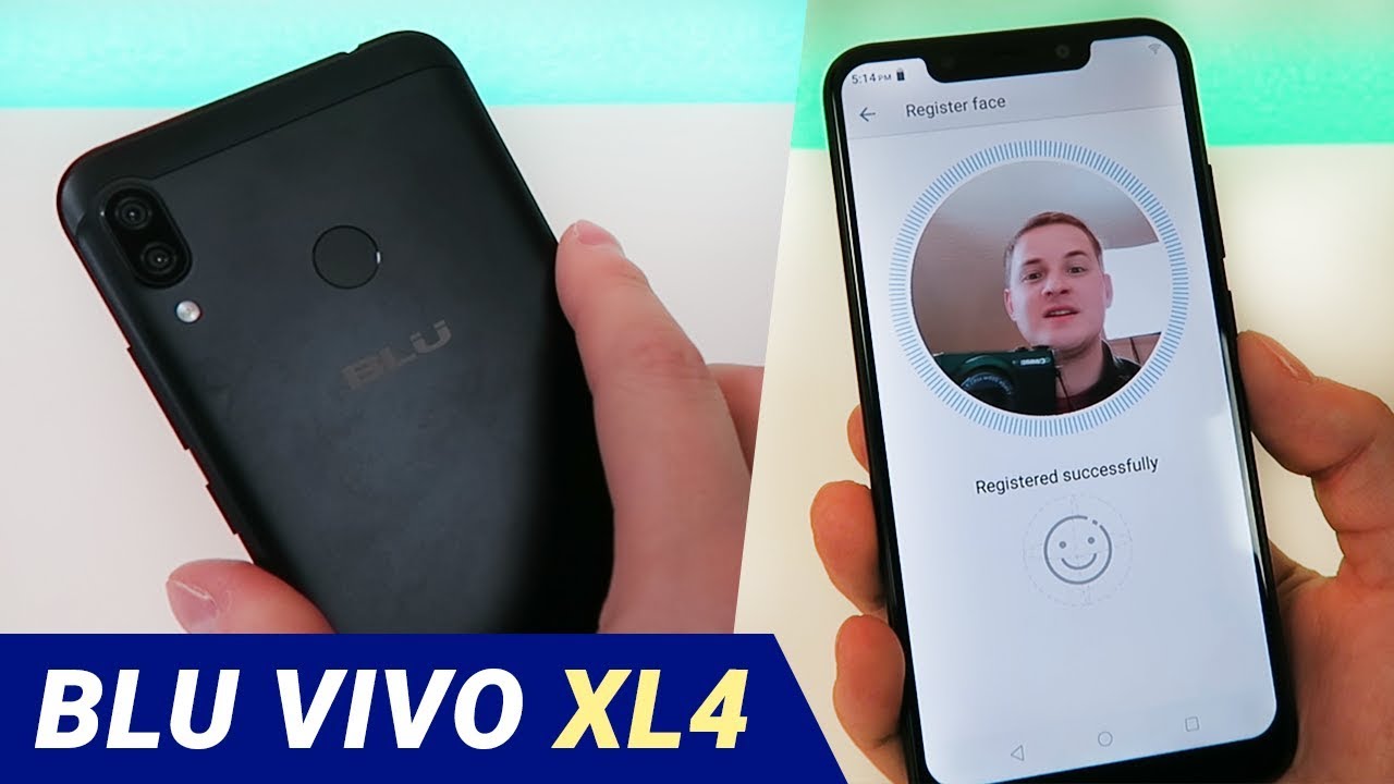 BLU Vivo XL4 - Face ID and Finger Print Sensor (How to Set Up) - YouTube