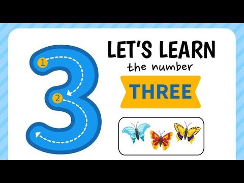 Let’s Learn The Number Three, Preschool Educational Video - YouTube