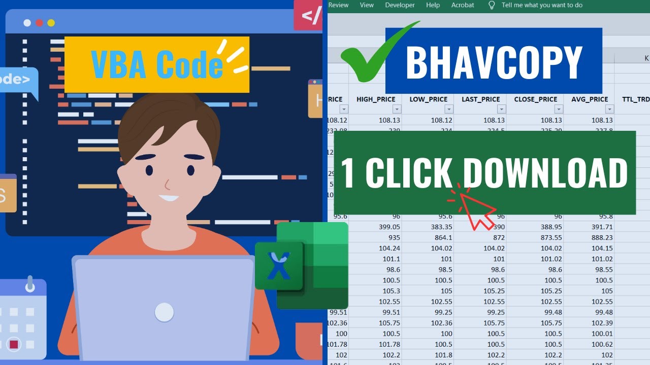 How to Download Bhavcopy for Stock Delivery Data in Excel ? Cash Market ...