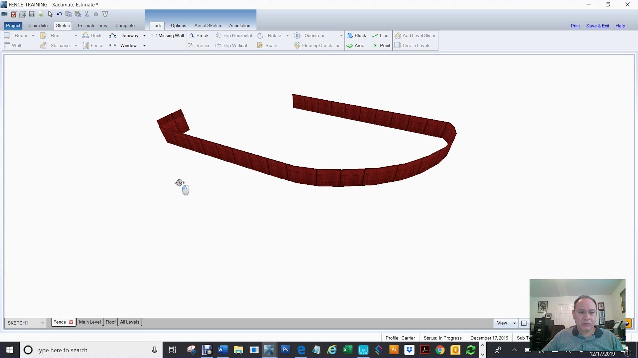 How to sketch a fence in Xactimate (Xactimate) - YouTube