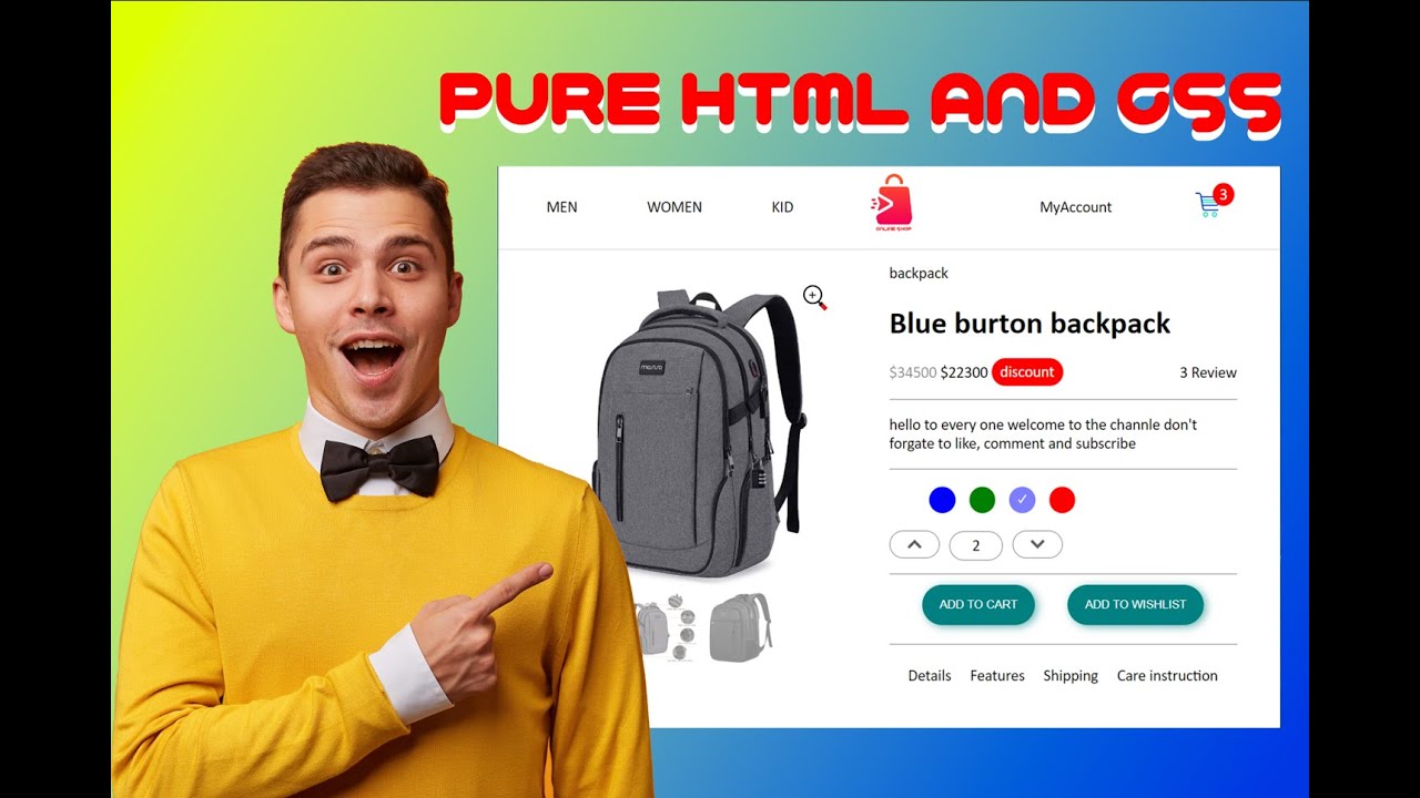 How To Make A Perfect Product Card With HTML And CSS Last Part YouTube How To Make A Perfect Product Card With HTML And CSS Last Part YouTube